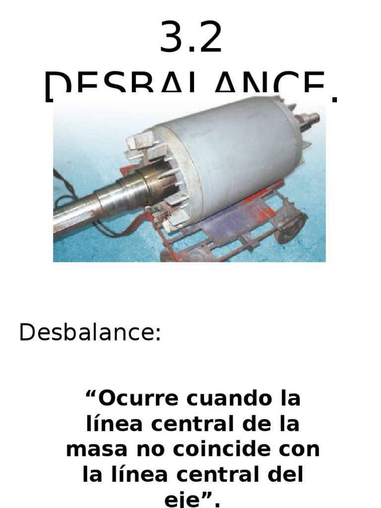 DESBALANCE | PDF | Medición | Ingeniería mecánica