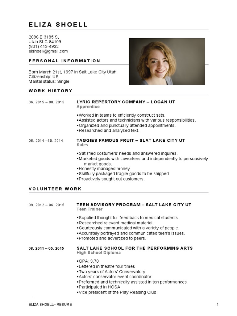 Normal Life Resume | PDF | Social Science