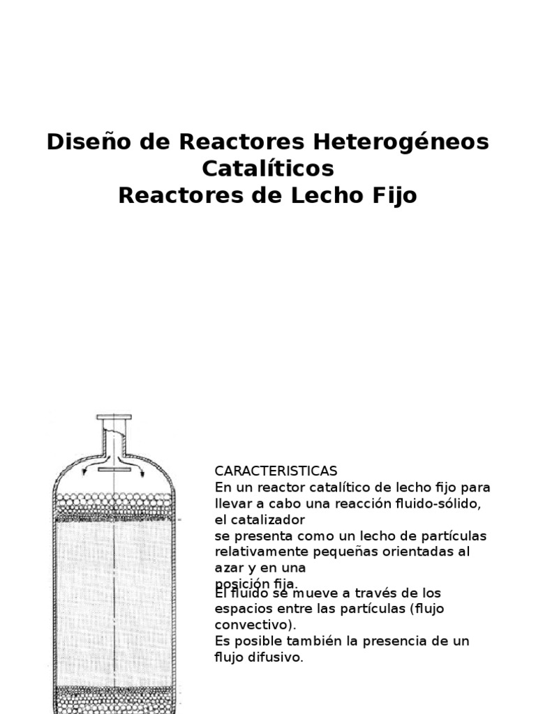 Diseño de Reactores Heterogéneos Catalíticos | PDF | Reactor Quimico | Catálisis