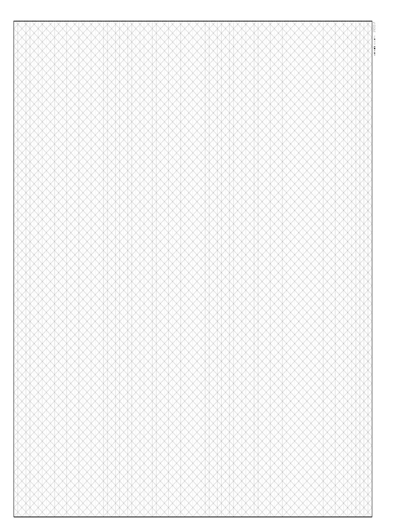 3D Isometric 5mm A3 Graph Paper PDF | PDF