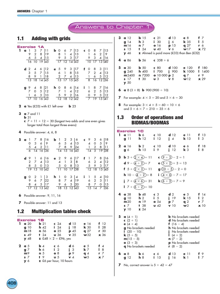 Answers | PDF | Litre | Fraction (Mathematics)