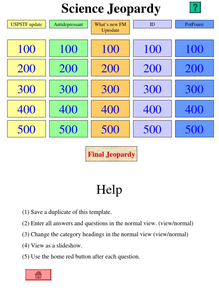 Jeopardy Game 2.24.2010 Univ Mich FM | PDF | Selective Serotonin ...