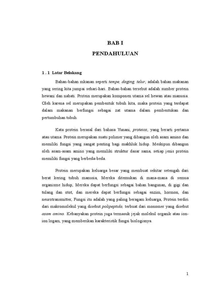 Makalah Protein | PDF