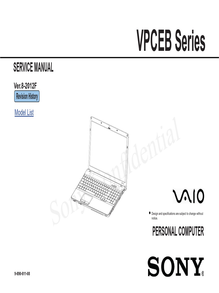 Manual Service Vaio | PDF | Battery (Electricity) | Advanced Micro Devices