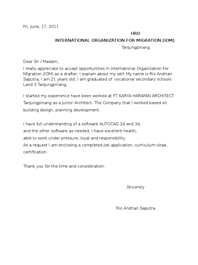 Application for Drafter Position at IOM | PDF | Design