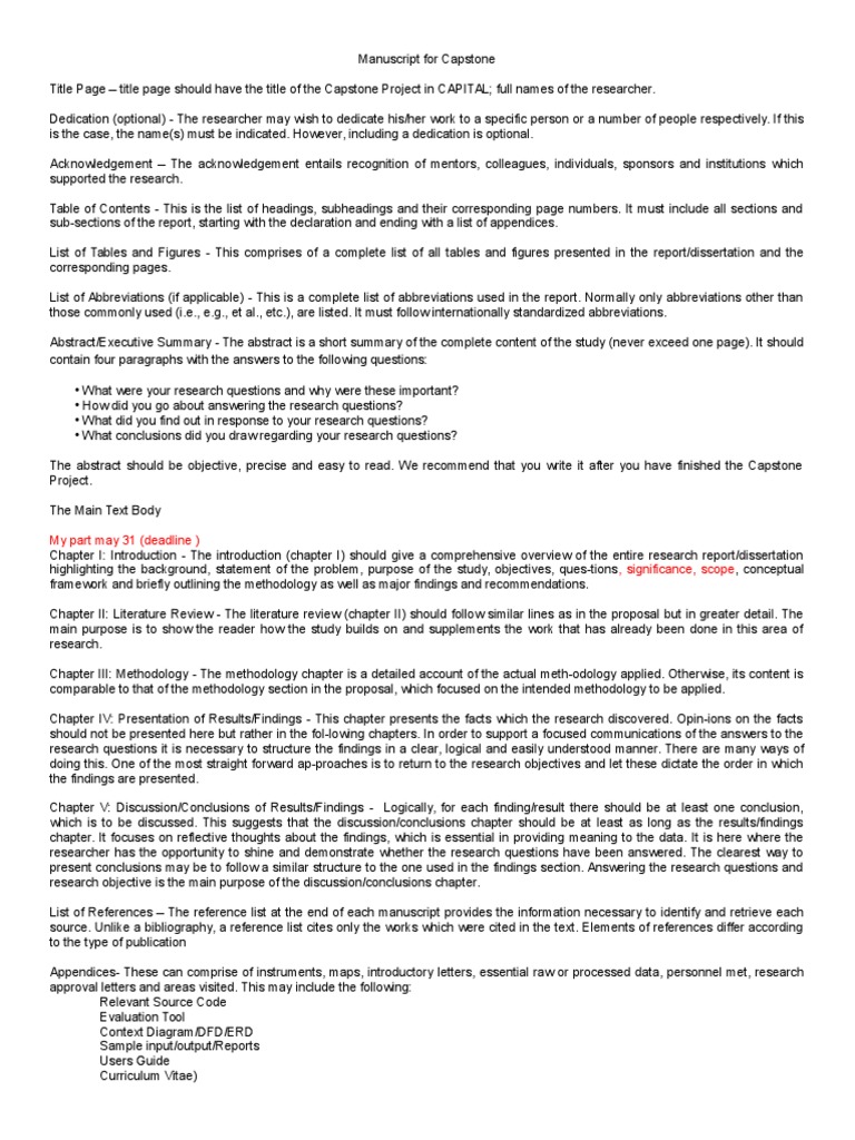 Manuscript For Capstone | PDF | Abstract (Summary) | Literature Review