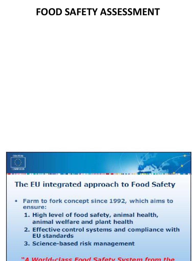 Food Safety Assessment | PDF | Risk Management | Hazards