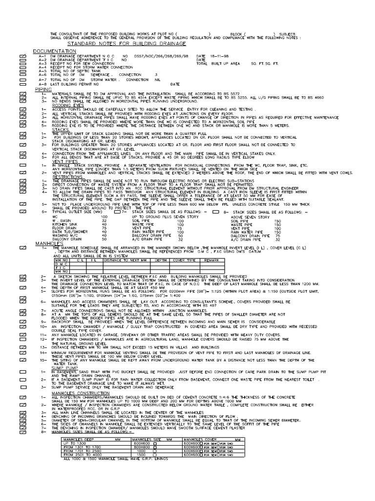 DM Drainage Regulation 1-Part1 | PDF