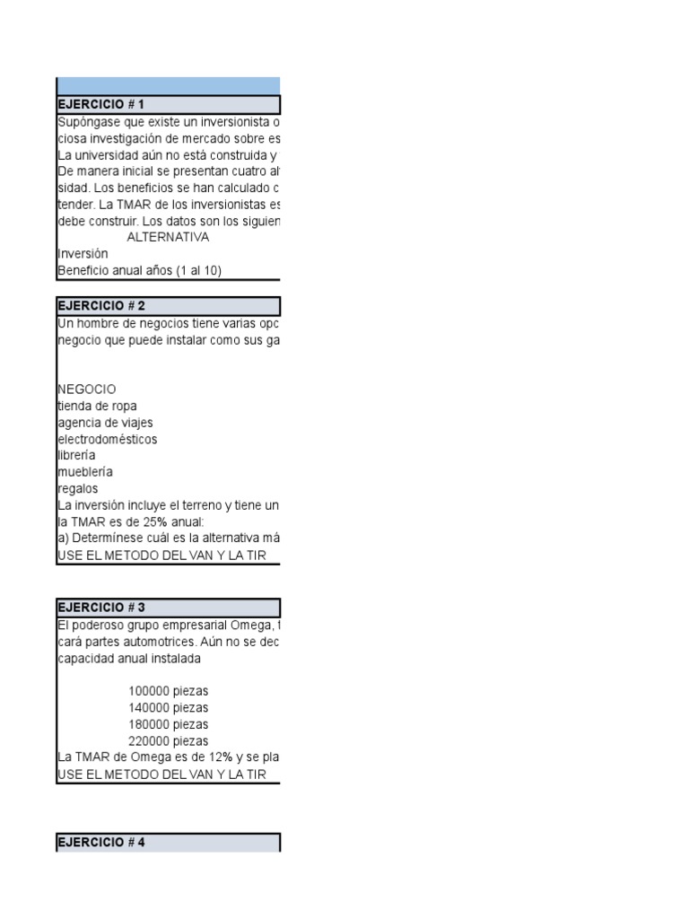 Ejercicios Caue | PDF | Euro | Inversiones