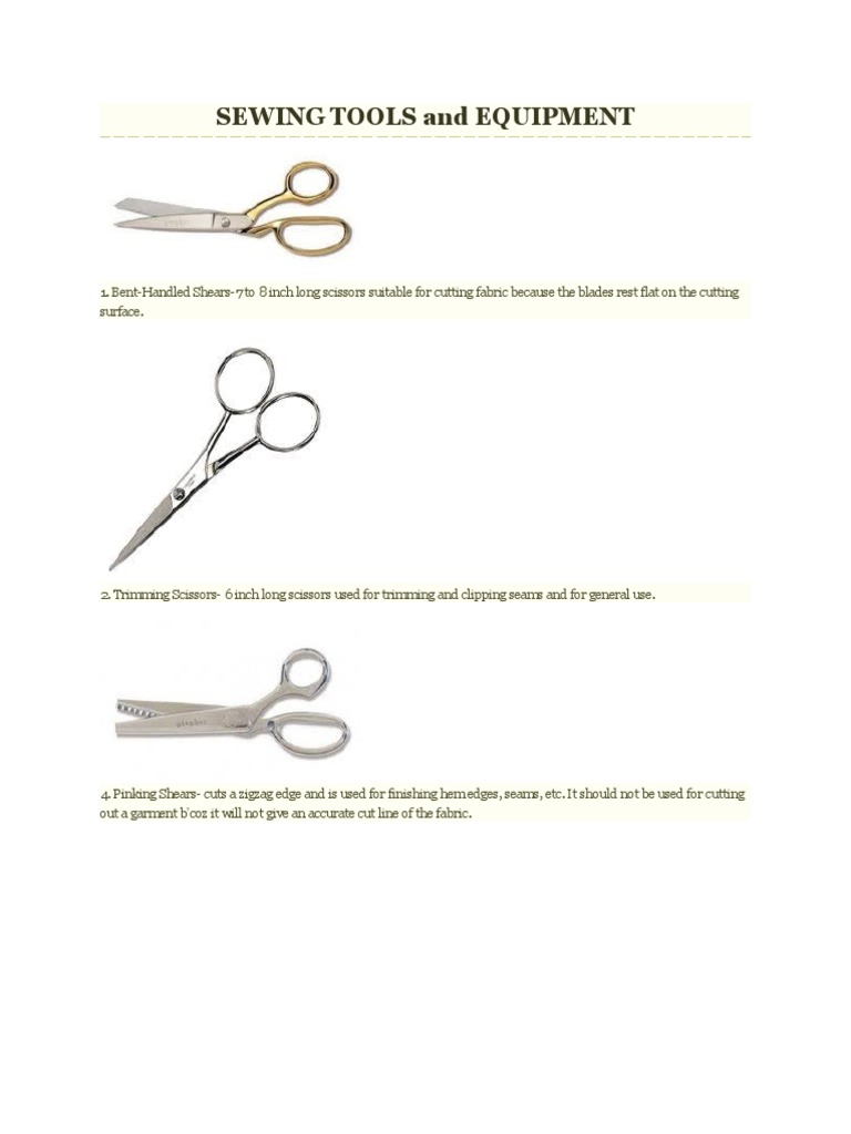 Sewing Essentials for Beginners | PDF | Seam (Sewing) | Sewing