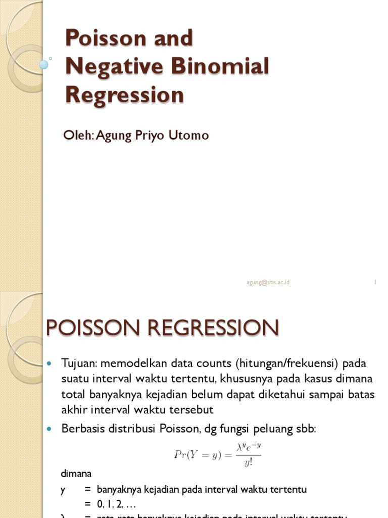 Regresi Poisson & Negatif Binomial 2013 | PDF