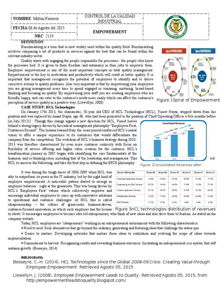 Empowerment Case Study | PDF | Empowerment | Entrepreneurship