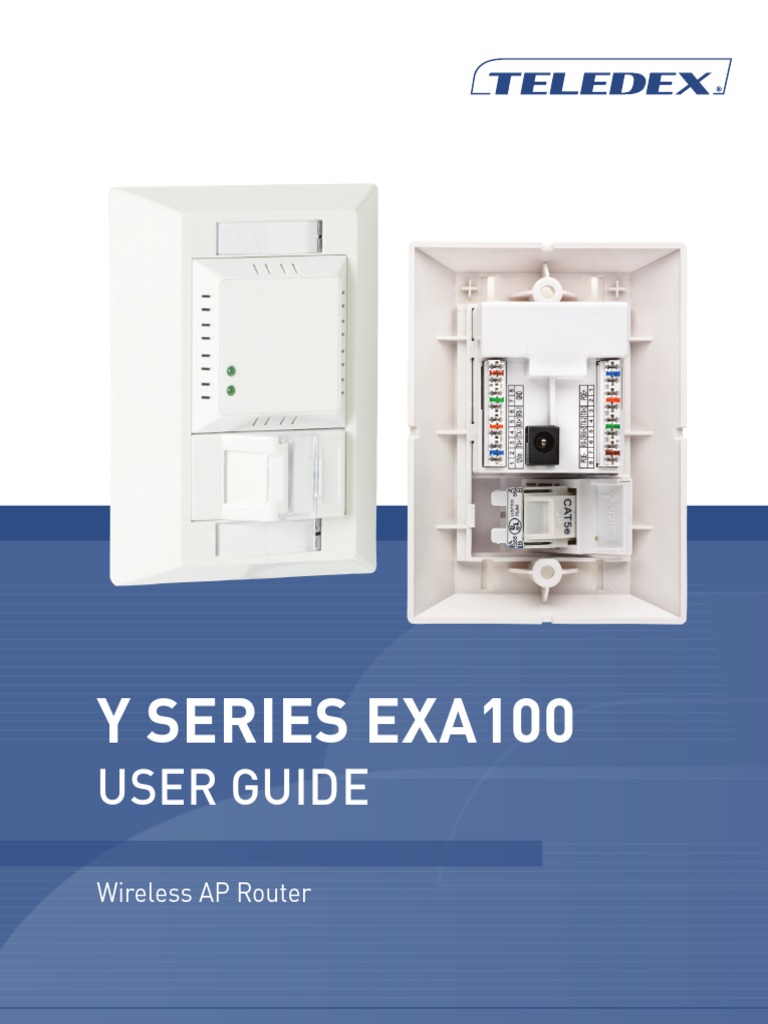 Series Exa 100 | PDF | Wireless Lan | Wireless Access Point