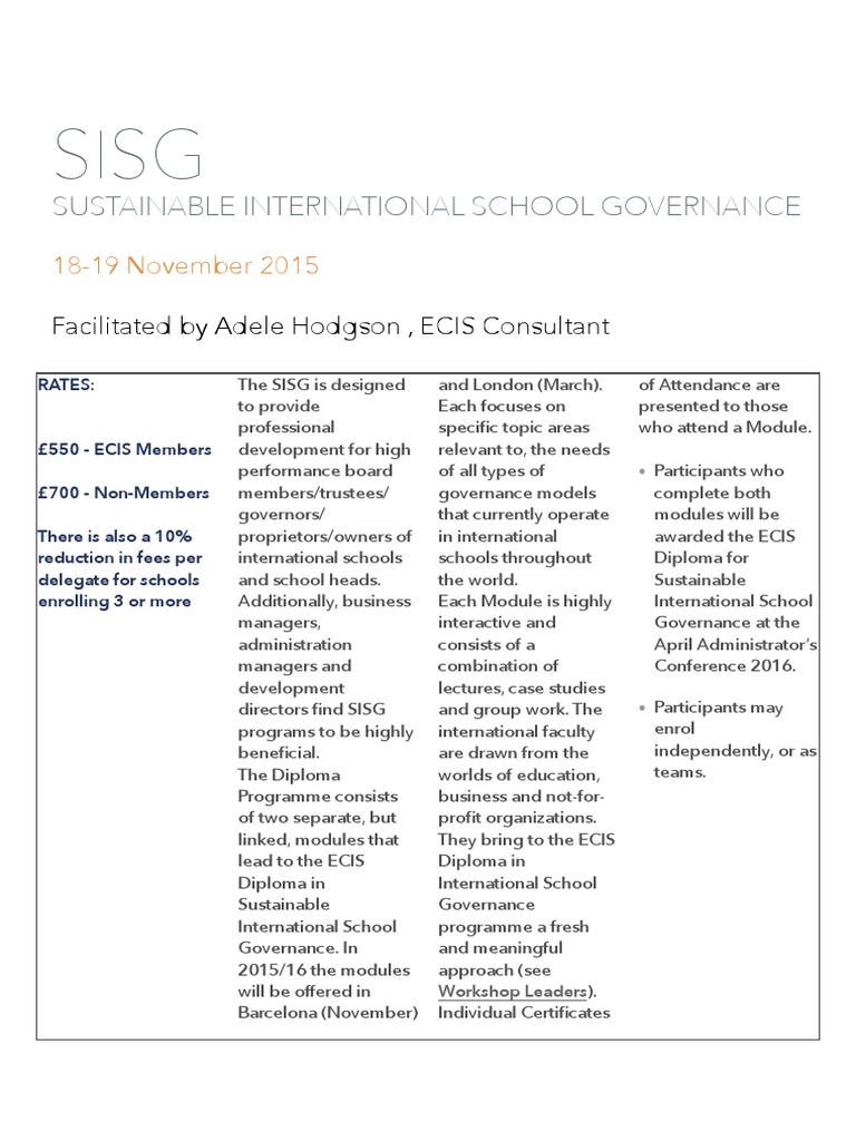 SISG | PDF