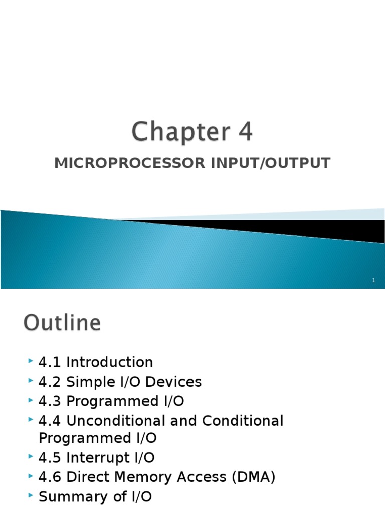 Chapter 4 Pdf Input Output Microcomputers