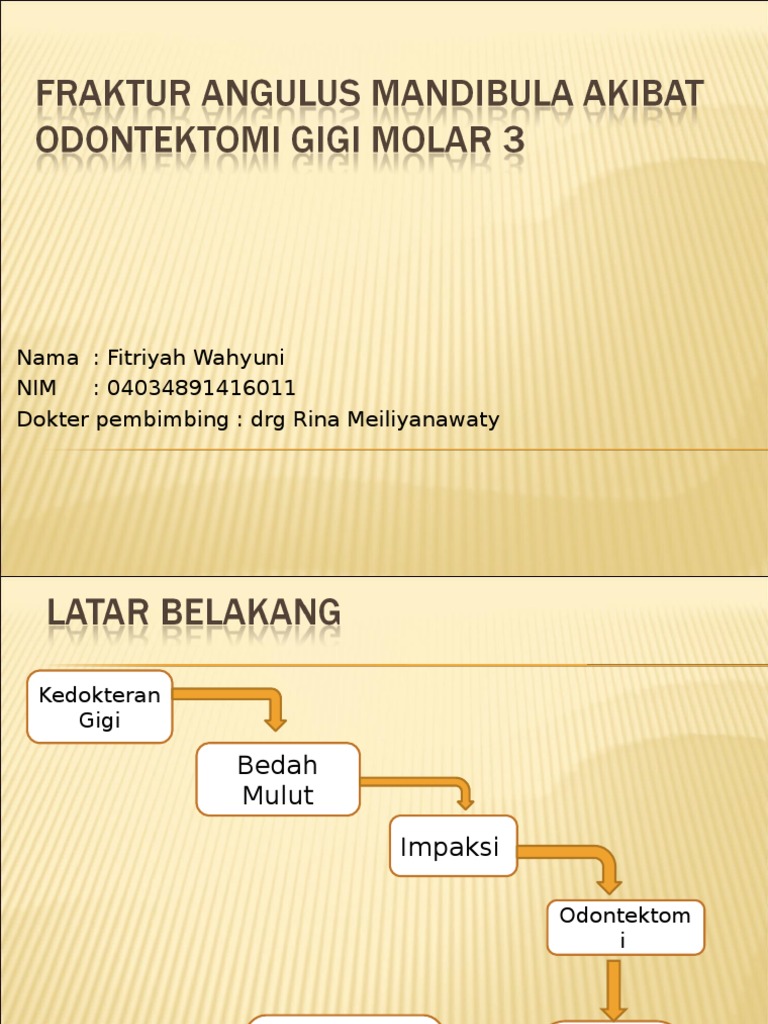Fraktur Angulus Mandibula | PDF