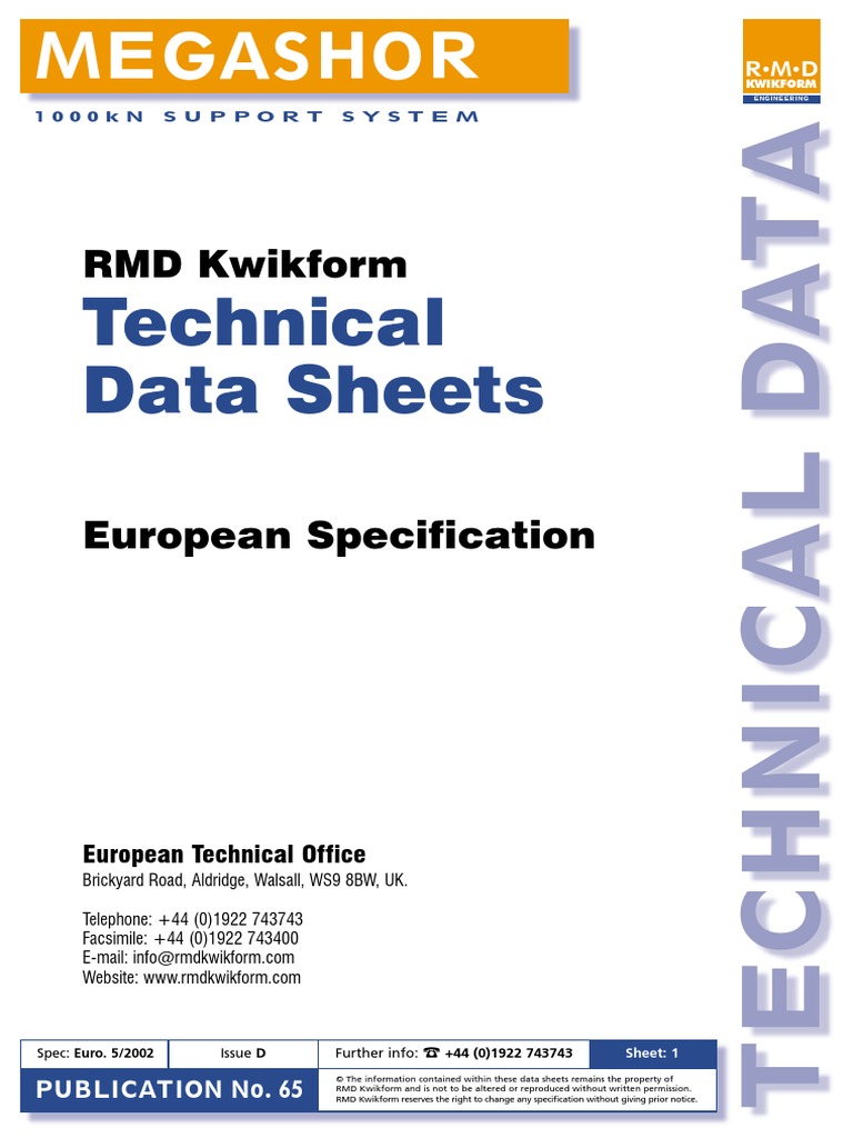 MegaShor Technical Data | PDF | Truss | Bending