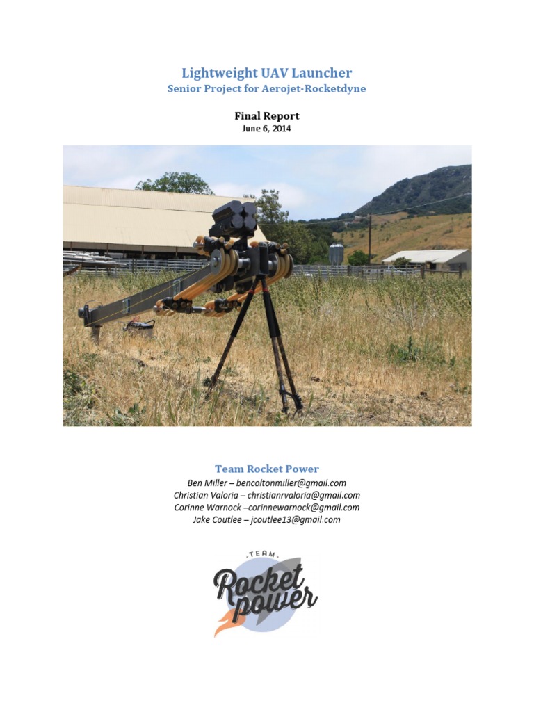 Lightweight UAV Launcher | Actuator | Unmanned Aerial Vehicle