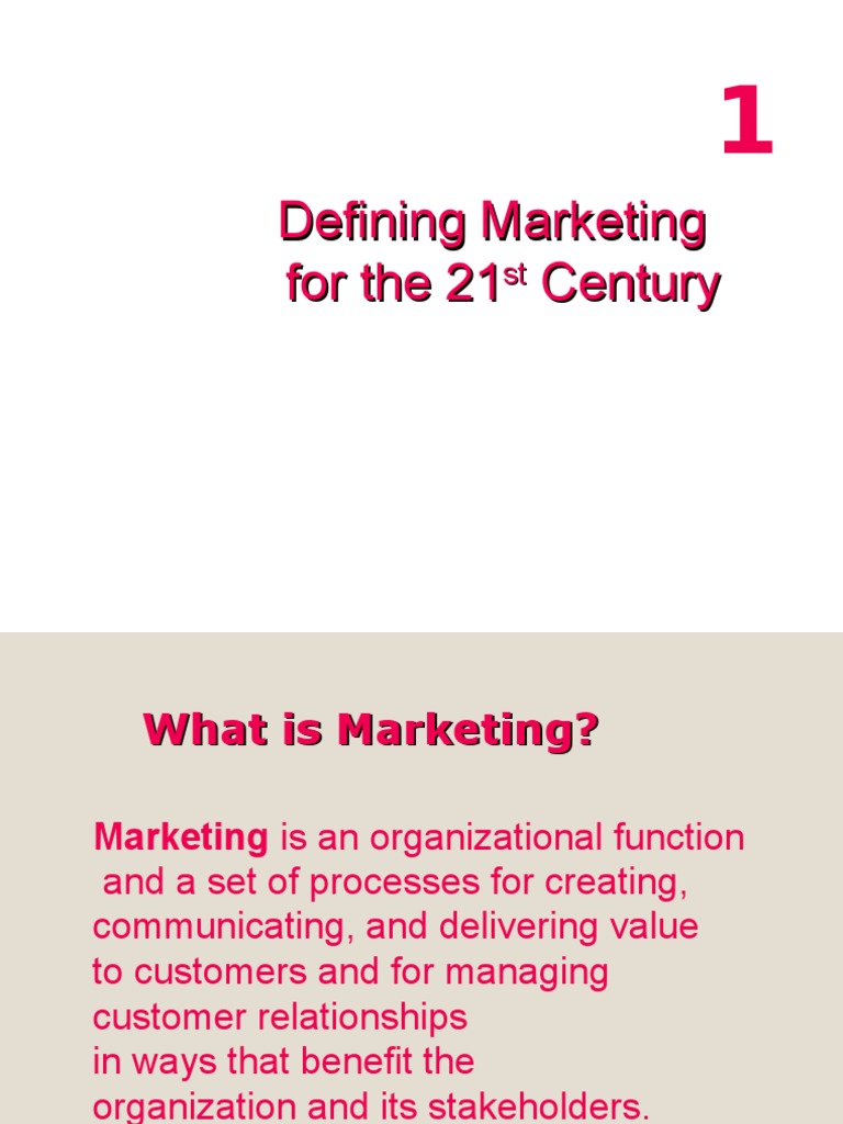 Introduction To Marketing Management | PDF | Sales | Marketing