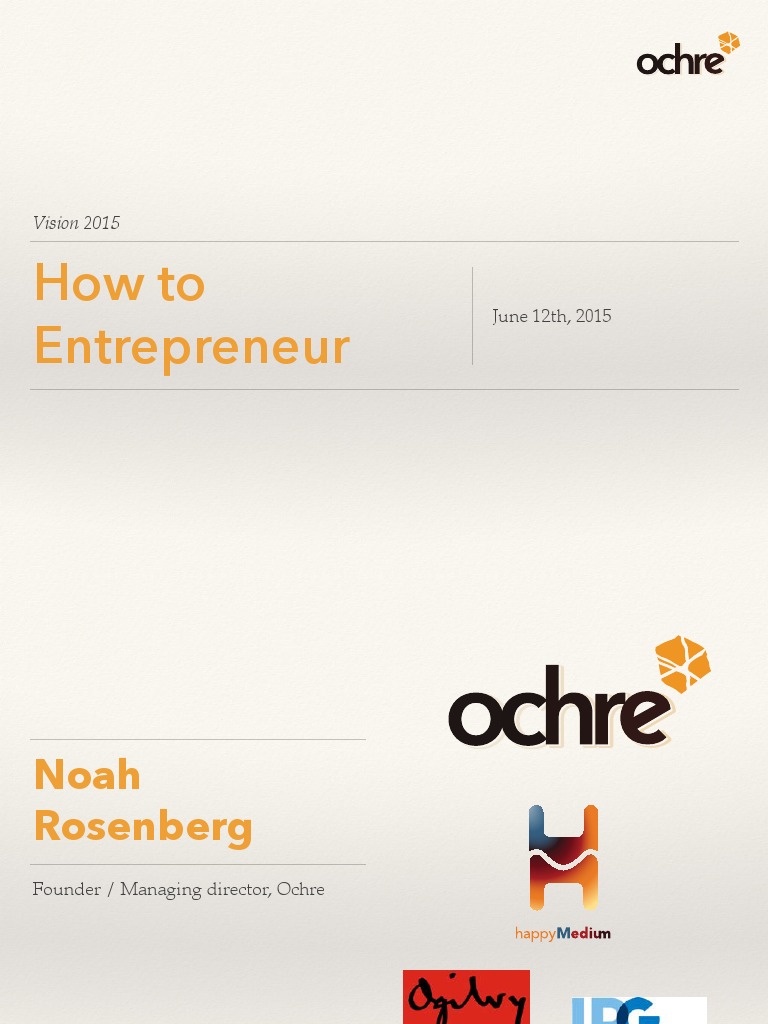 How To Entrepreneur | PDF | Entrepreneurship | Economies