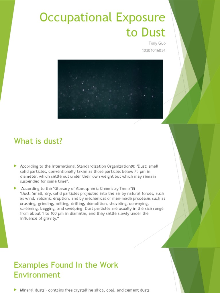 Occupational Dust Exposure Risks | PDF | Dust | Aerosol