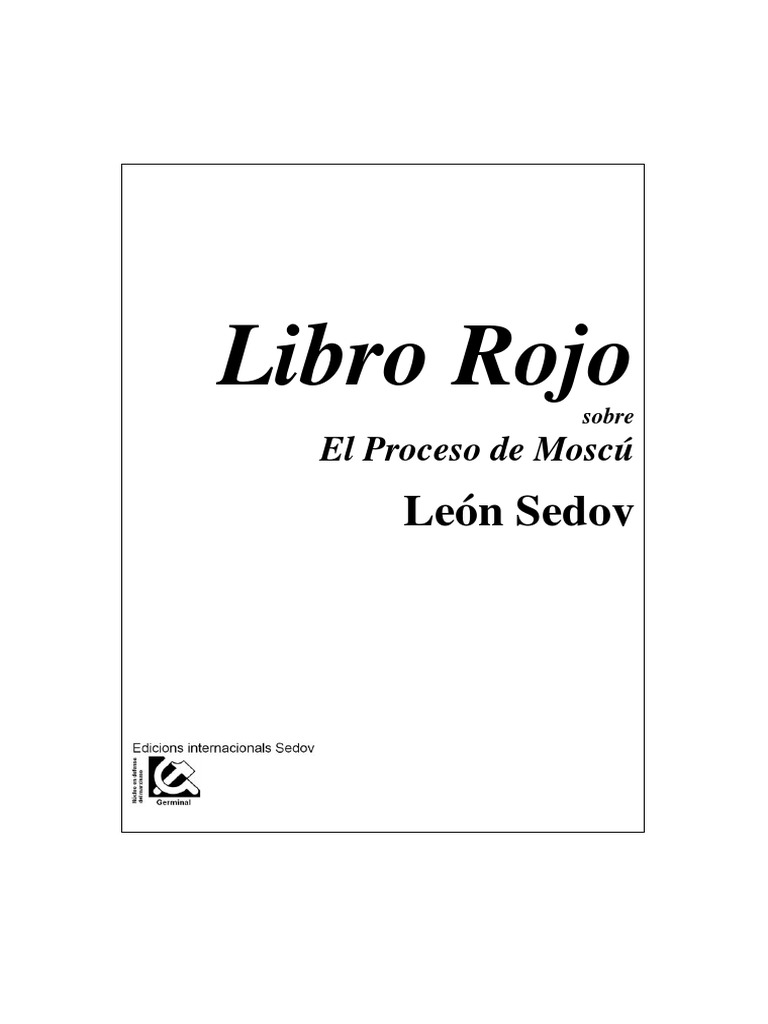 Libro Rojo Sobre El Proceso de Moscú - León Sedov | PDF | Joseph Stalin ...