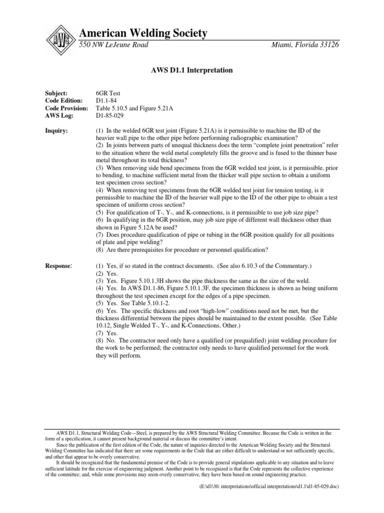 6GR Test Interpretation | PDF | Pipe (Fluid Conveyance) | Building ...