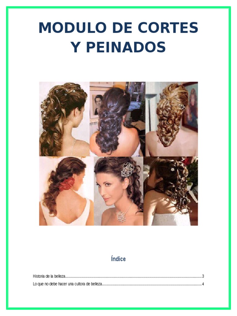 Manual de Cortes y Peinados para Mujeres | PDF | Pelo | Herramientas