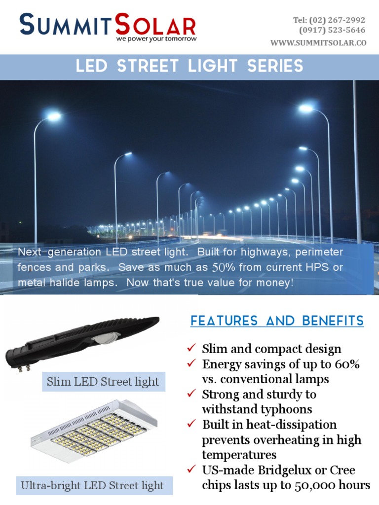 Led Streetlight Brochure | PDF