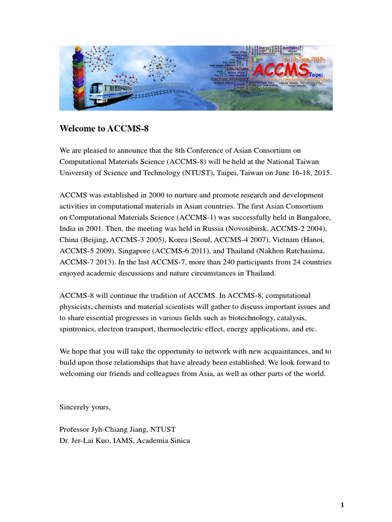 ACCMS-8 Program Book | PDF | Graphene | Adsorption