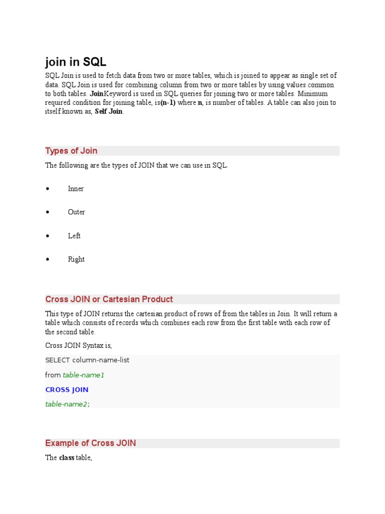 SQL Joins | Download Free PDF | Databases | Data Management