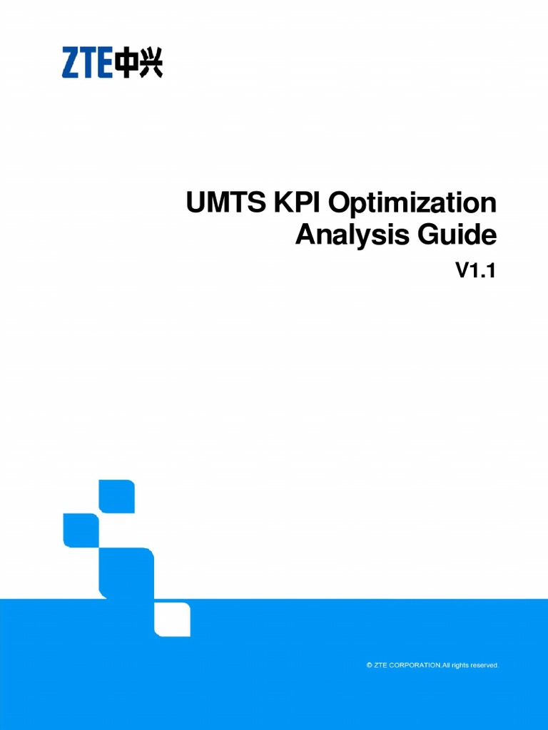 UMTS KPI Optimization Analysis Guide V1.1 | PDF | High Speed Packet Access | Quality Of Service
