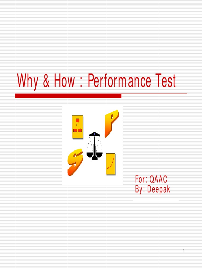 Why & How-Performance Test | PDF