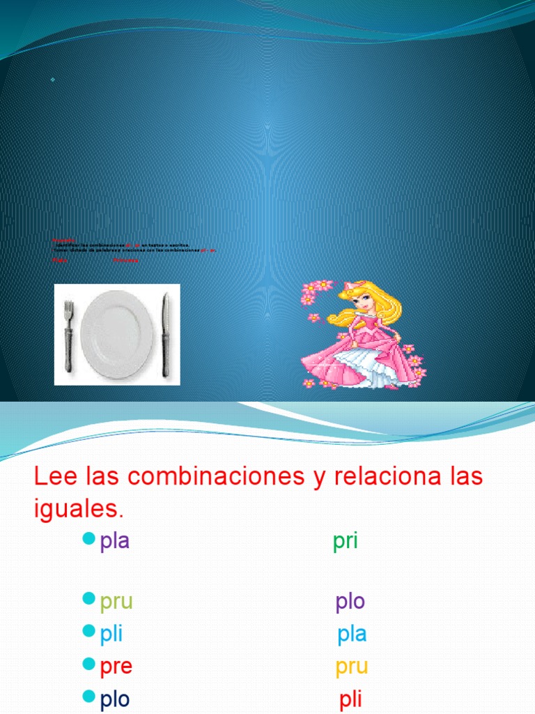 Grupo Consonantico PL PR | PDF