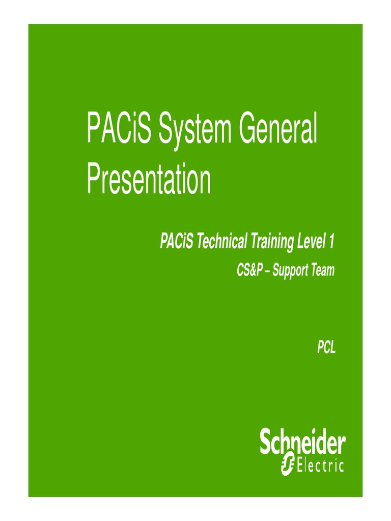 L1 V5 02 PACiS System Presentation G 01 | PDF | Scada | Areas Of ...
