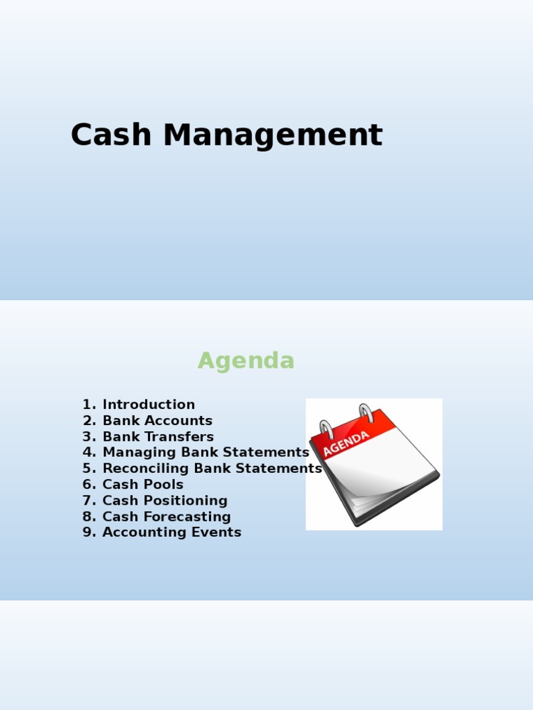 Manage Cash Flow with Oracle Cash Management | PDF | Wire Transfer | Banks