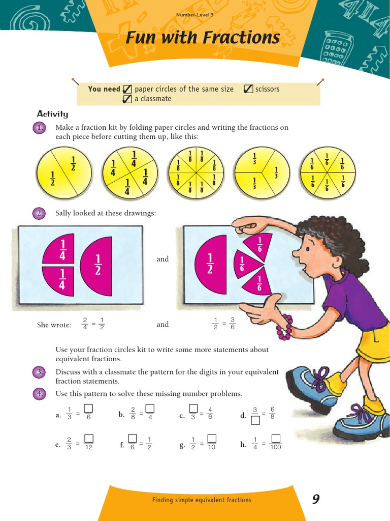 Fun with Equivalent Fractions Activity | PDF | Teaching Methods & Materials