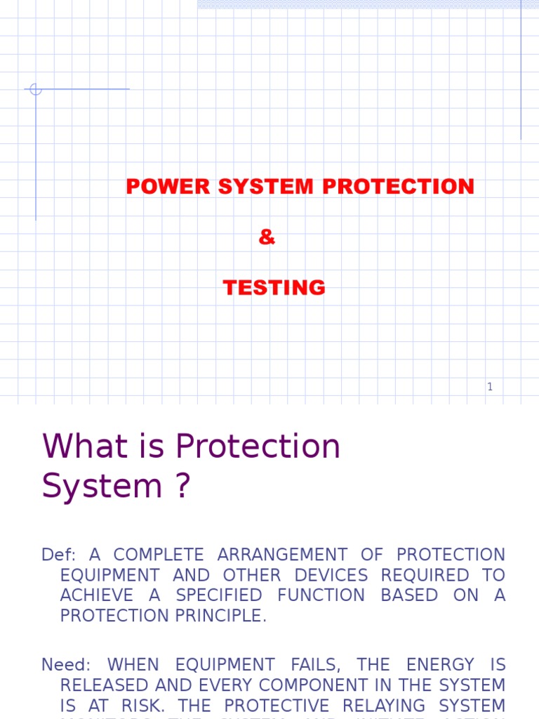 Power System Protection Overview | PDF | Fuse (Electrical) | Relay