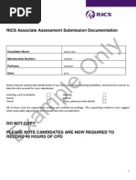 RICS APC Submission Guide | PDF | Confidentiality | Learning