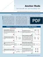 AISC Design Guide 01 - Base Plate and Anchor Rod Design | PDF