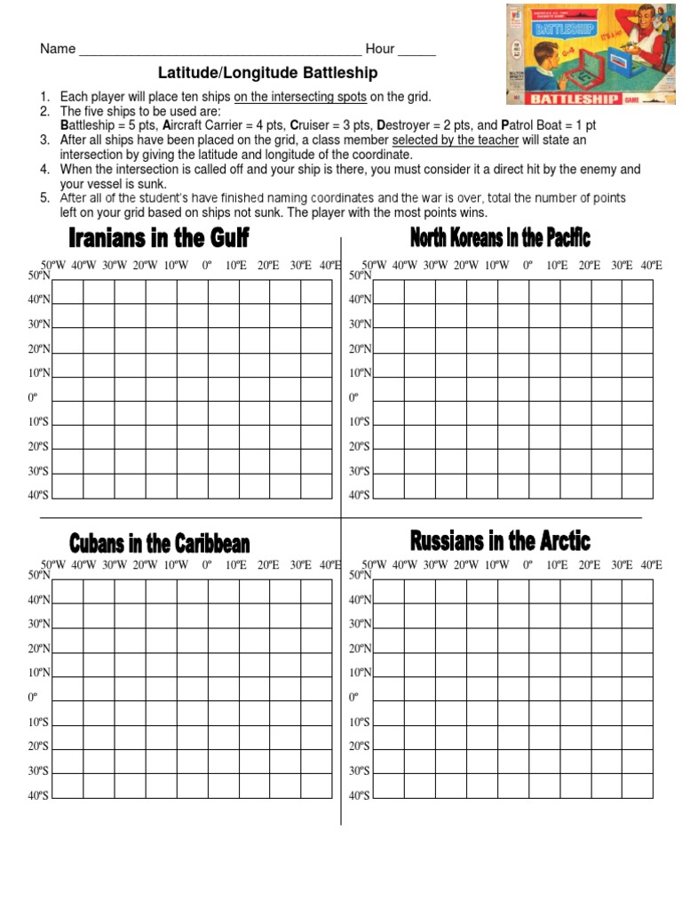 Battleship Latitude and Longitude | PDF | History