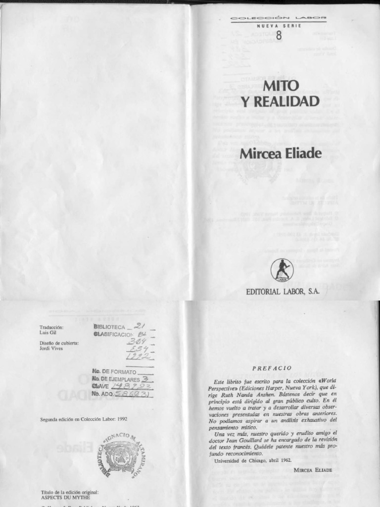 Eliade Mito y Realidad Cap1y2 | PDF