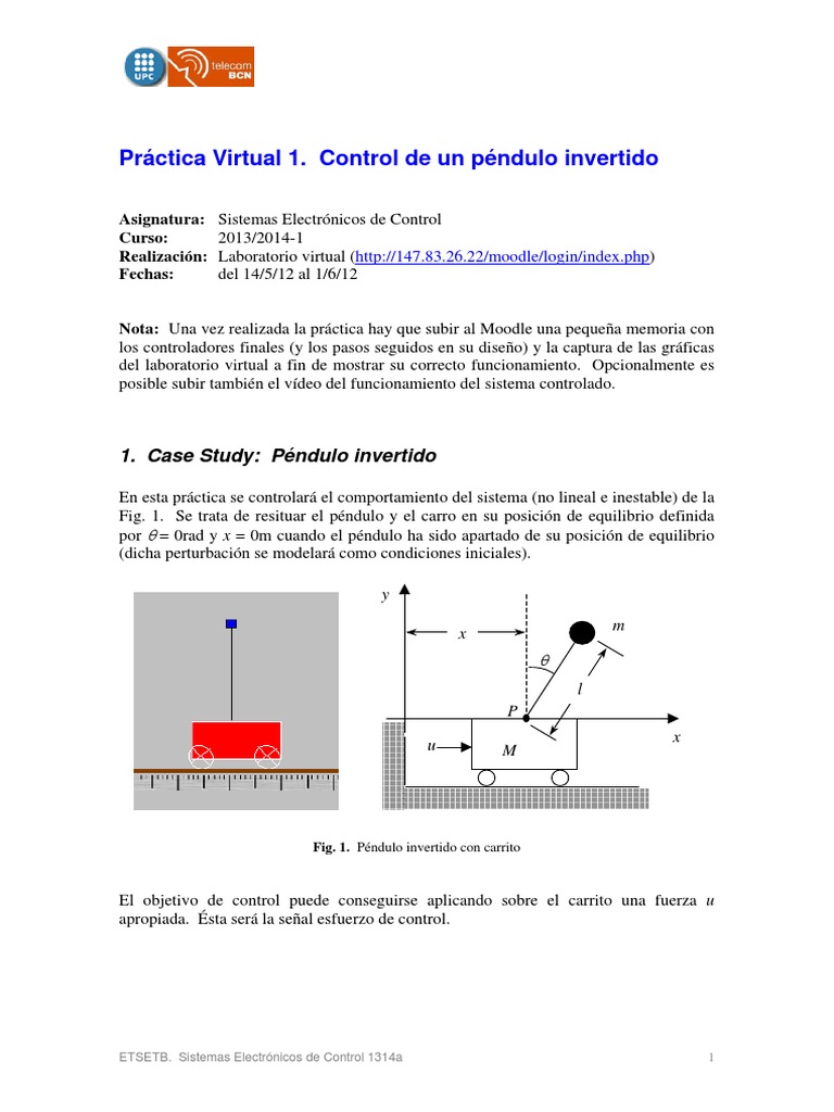 Sec Pv1 Pendulo Invertido 1314a-5195 | Movimiento (física) | Péndulo