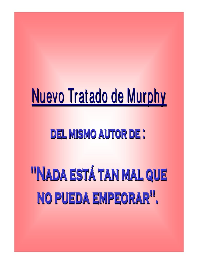 Leyes de Murphy para Niños en PDF | PDF | Filosofía