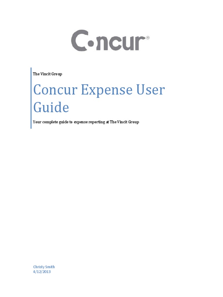 Concur Users Guide | PDF | Image Scanner | Login