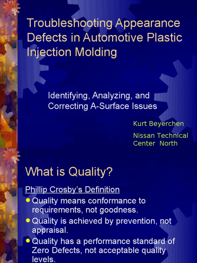 MANUF PROCESS - Troubleshooting App. Defects in Automotive Plastic ...