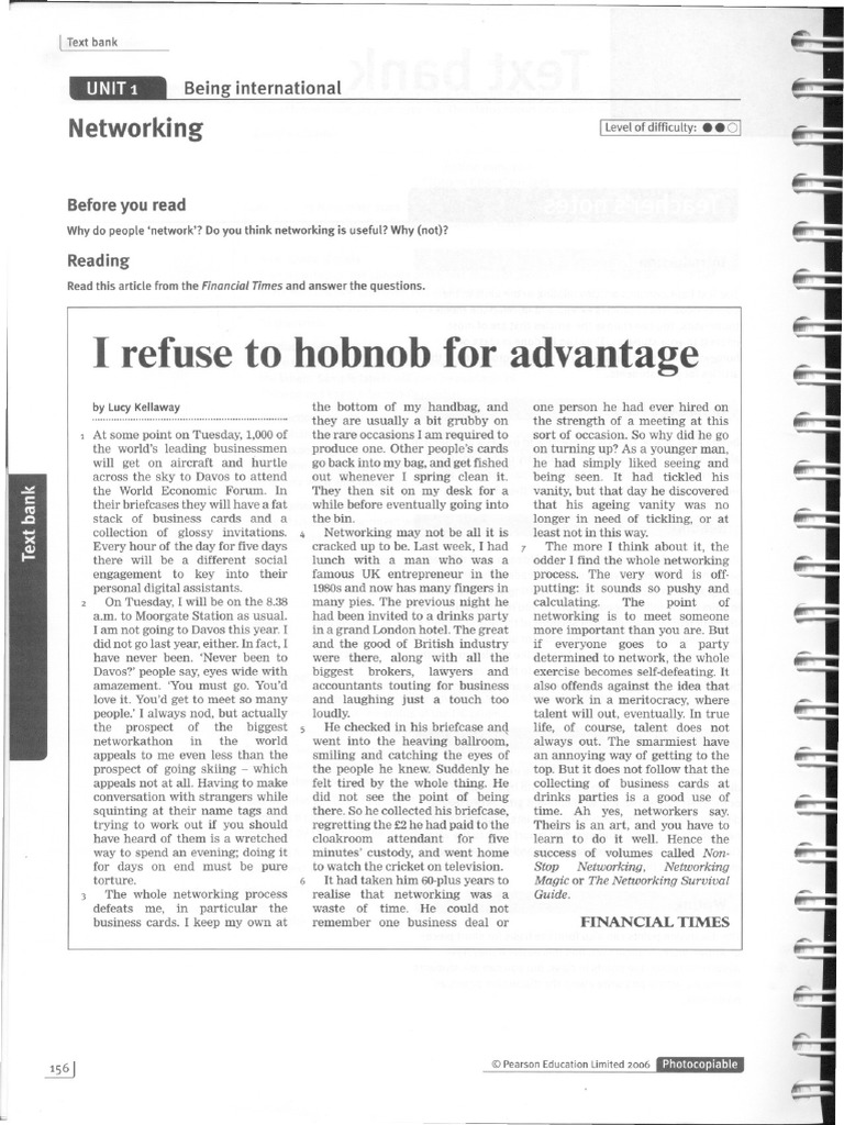 Market Leader Advanced Text Bank | PDF | Toll Road | Non Governmental ...