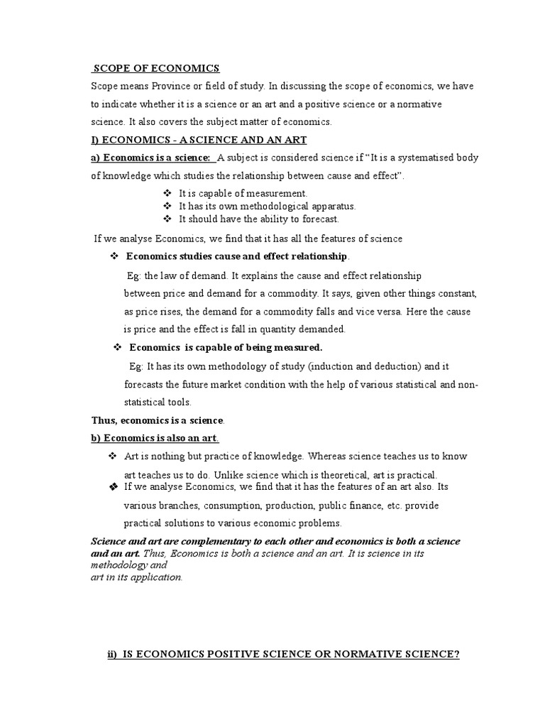 Scope of Business Economics | PDF | Microeconomics | Economics