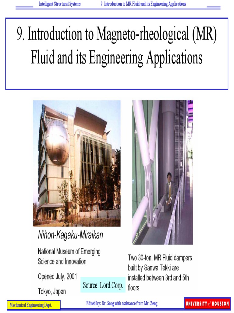 Introduction To Magneto-Rheological (MR) Fluid and Its Engineering ...