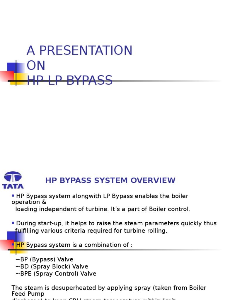 HP-LP Bypass F | PDF | Boiler | Steam